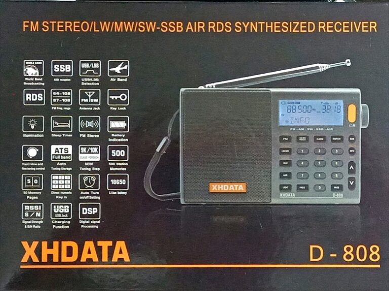 【BCL】D-808 | XHDATAのエアバンドも受信可能な中華ラジオの実力はいかに？ | 定年退職あぶはち取らず